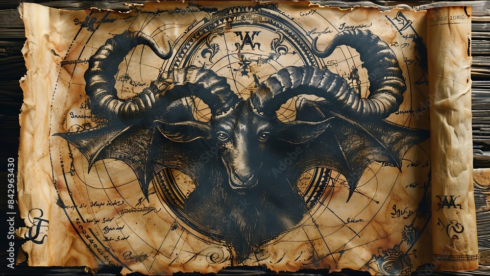 Baphomet Dark Lord Biblical Evil Satanic Lucifer Temple Book of Enoch ...