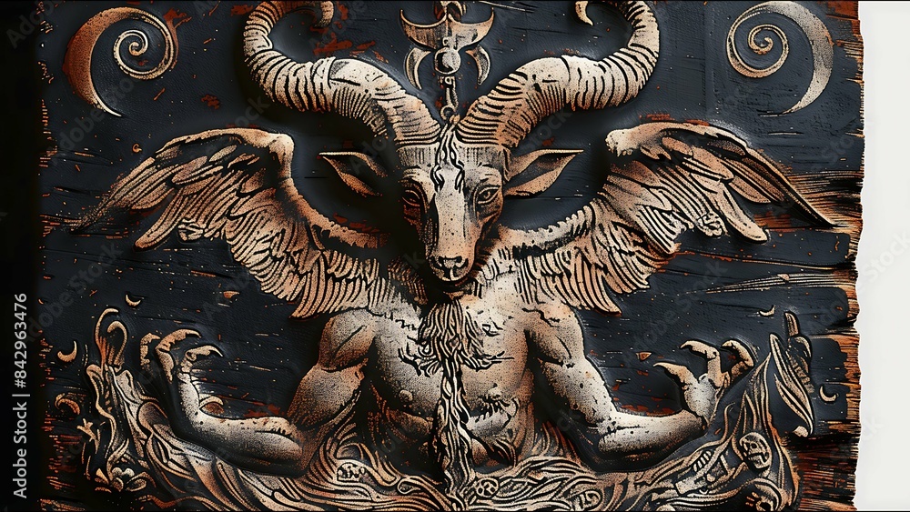Baphomet Dark Lord Biblical Evil Satanic Lucifer Temple Book of Enoch ...