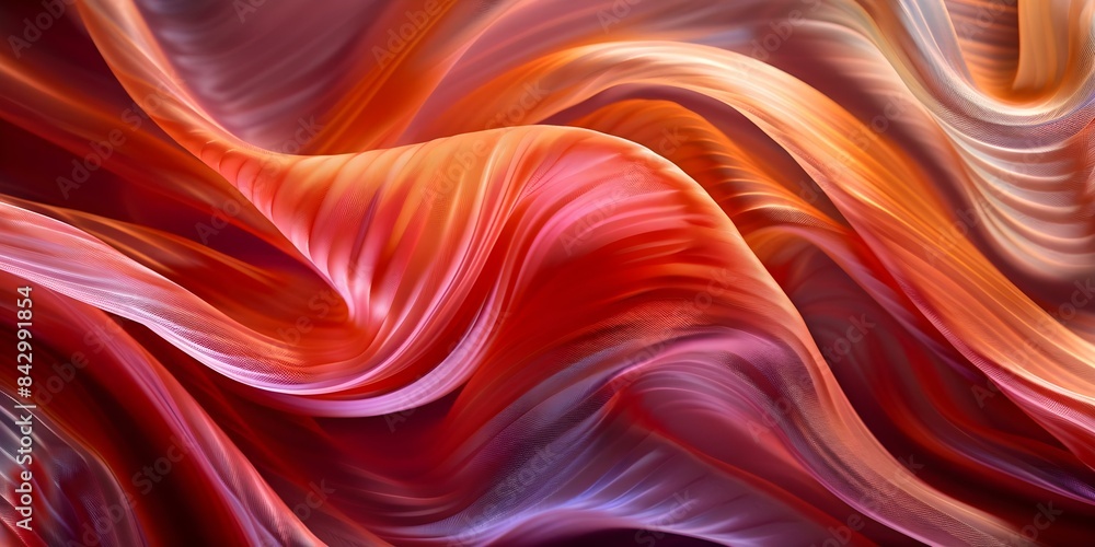 Highlighting the Texture of Pleated Nylon Fabric with Soft Illumination ...