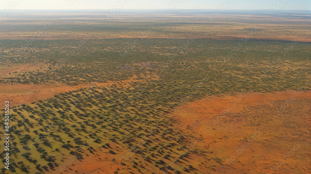 Pride of Africa: Majestic Bird's Eye View of African Landscape, Untamed ...