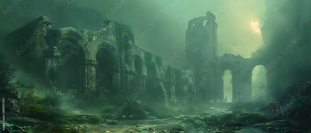 Wallpaper Background, In the forgotten ruins of an ancient civilization ...