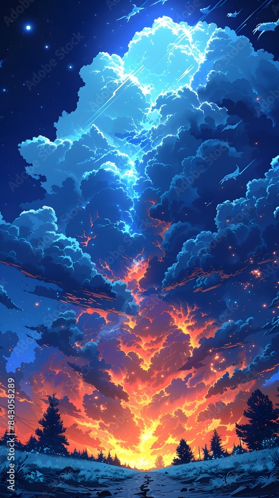 Vector illustrate, In a world ravaged by climate change, outrageous ...