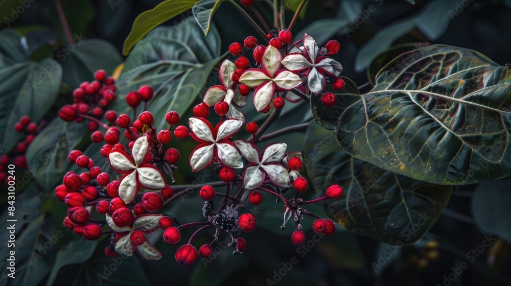 Harlequin Glorybower also known as the peanut butter tree is the ...