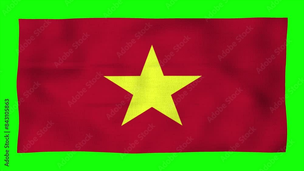 Vietnam's National Flag in a Dynamic Display: A Sign of Strength and ...