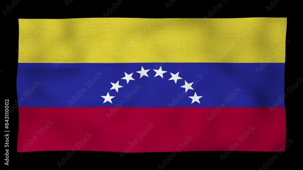 Venezuela's National Flag in a Dynamic Display: A Sign of Strength and ...