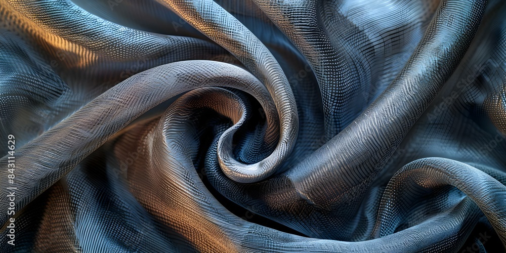 Exploring Synthetic Fibers and Texture in a Close-up Shot of Nylon ...
