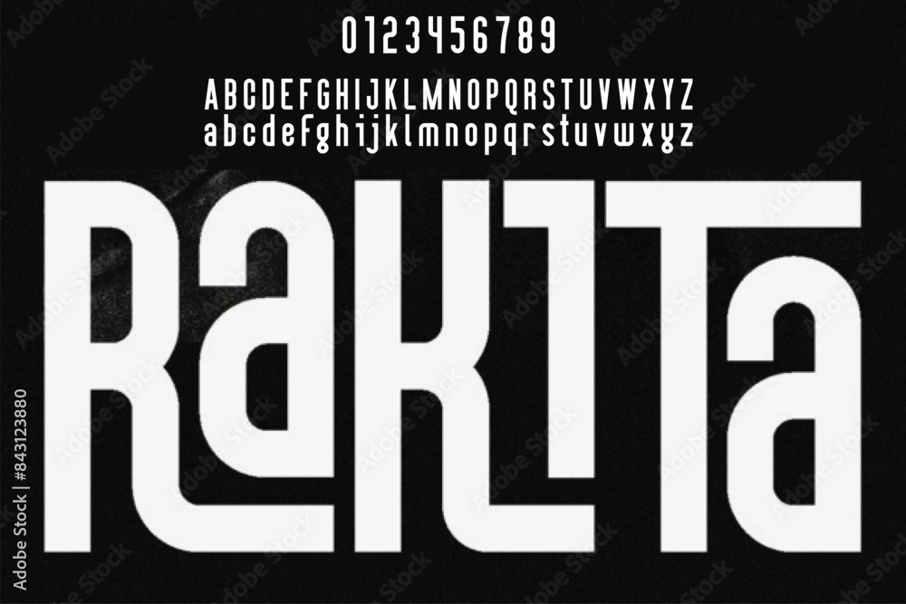 Modern Bold Font. Sans Serif Font. Regular Italic Uppercase Lowercase ...