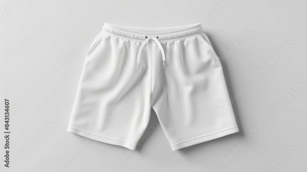 Shorts mockup, blank for design. Merchandise advertising. Background ...