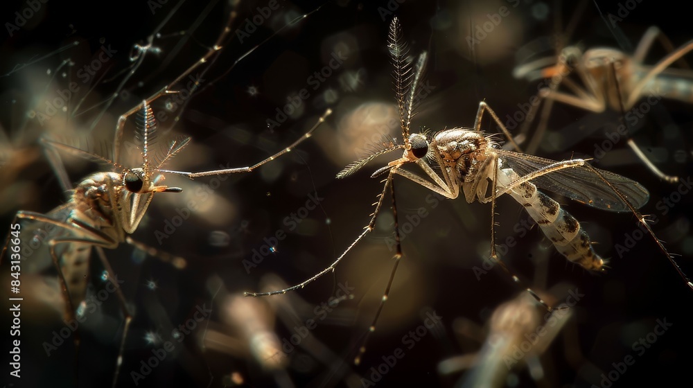 Mosquito Macro Photography - A macro close-up photograph of a mosquito ...