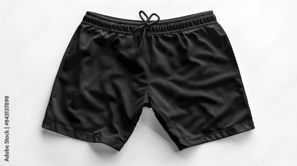 Shorts mockup, blank for design. Merchandise advertising. Background ...