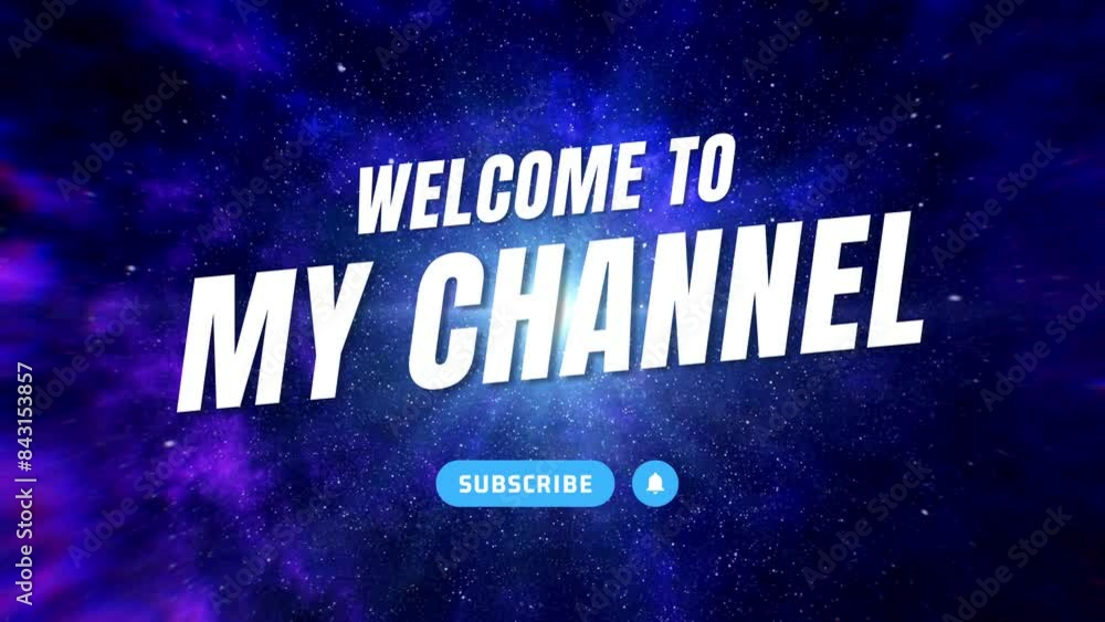 welcome 4k intro video, welcome to the channel backgrounds, animation ...