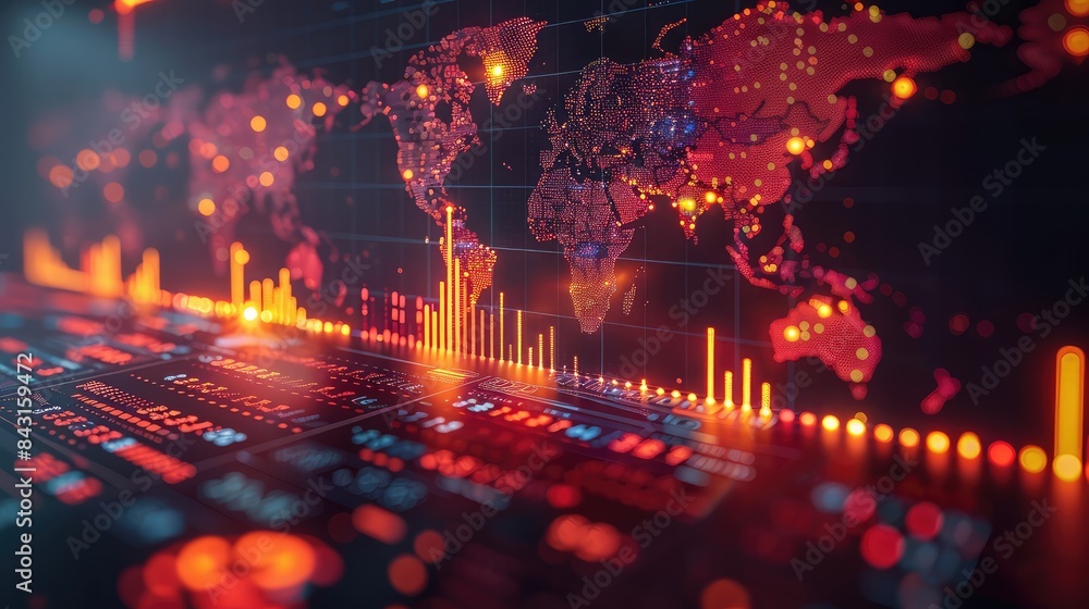 Visual Representation of Global Financial Markets: World Map and ...