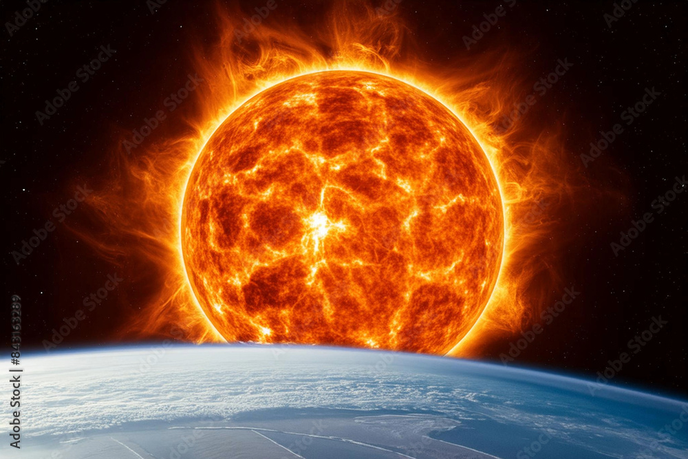 Sun. Solar storm. Solar flare. An Extreme G4 Solar Storm Train. X-class ...