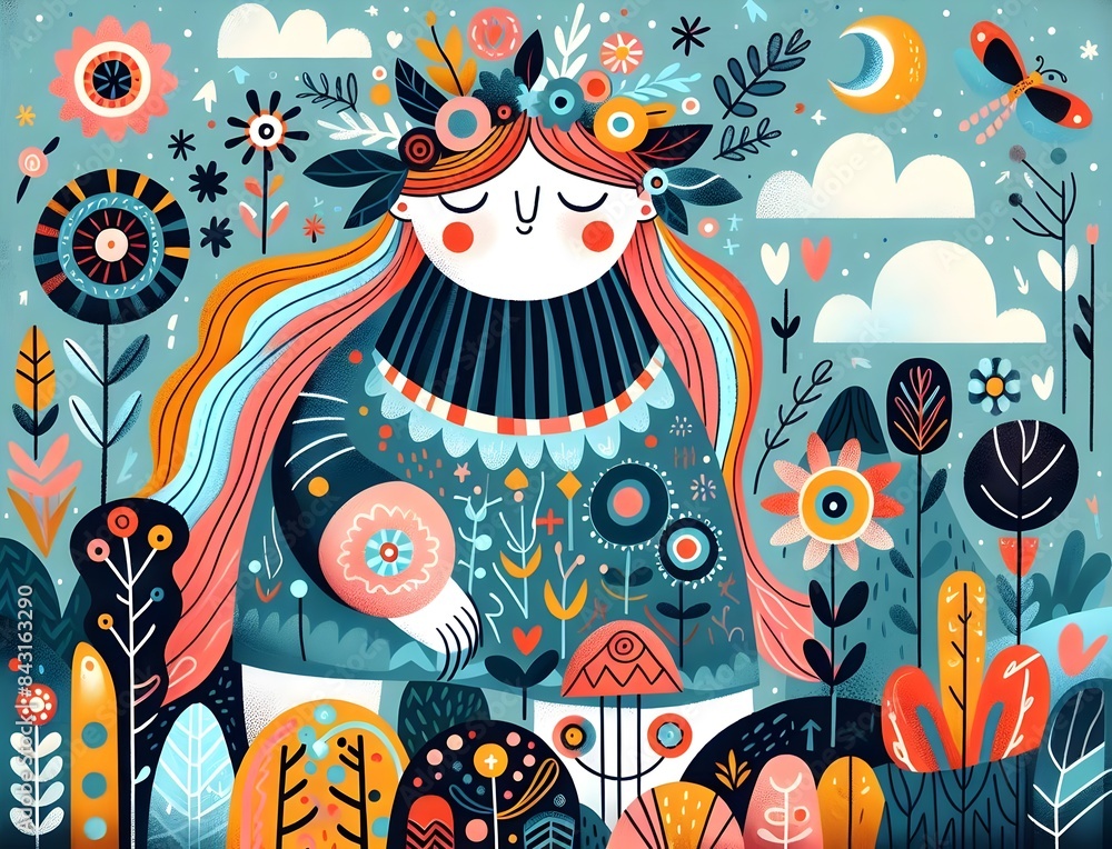 Ilustración infantil. seres mágicos, seres fantásticos, cuento de hadas ...