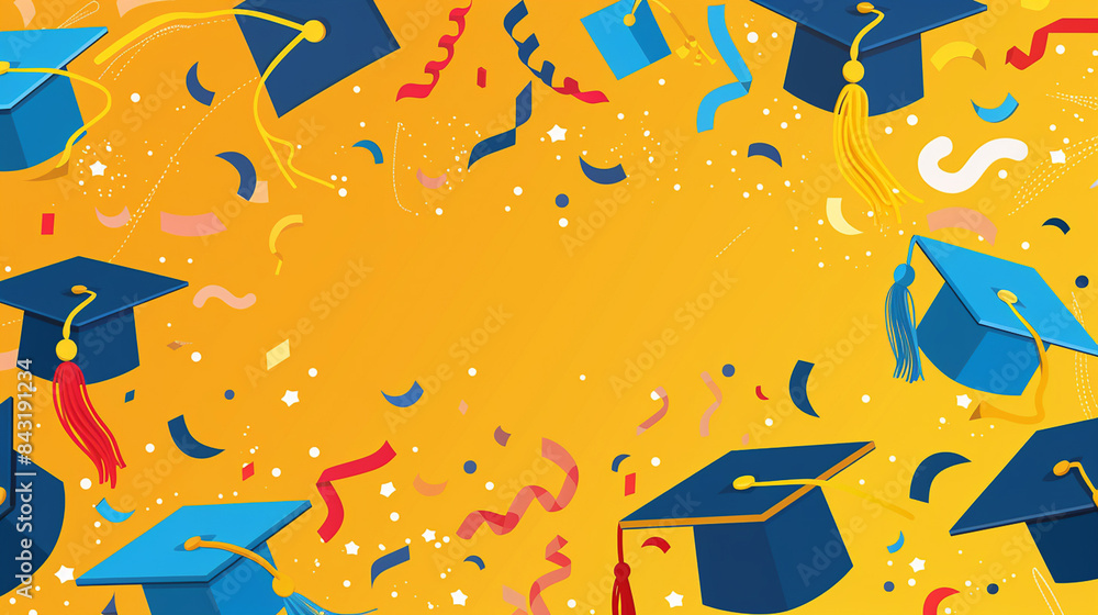 A graduation ceremony banner that highlights students' joy and ...