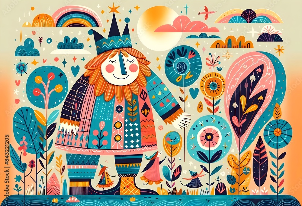 ilustración infantil. seres mágicos, seres fantásticos, cuento de hadas ...