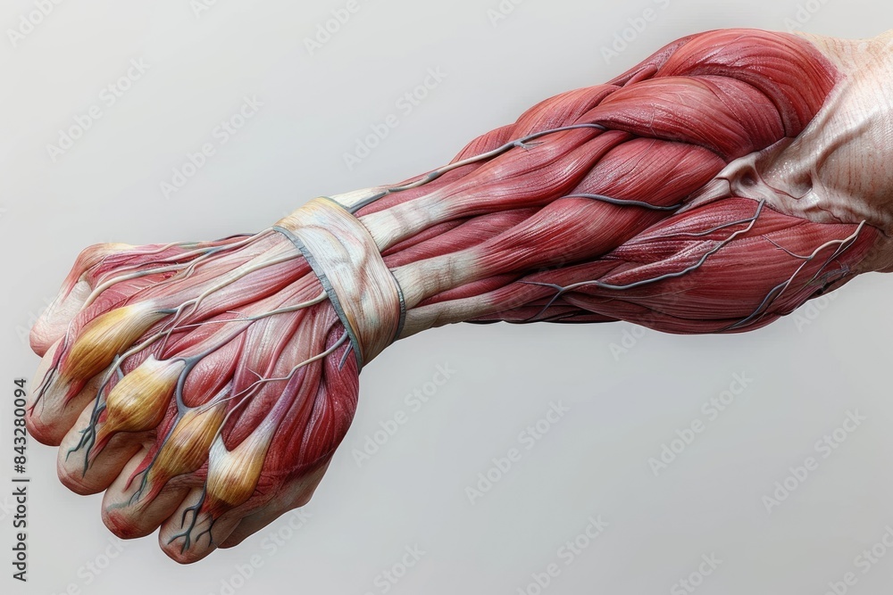 Anatomy of human muscles: comprehensive visual representation revealing ...