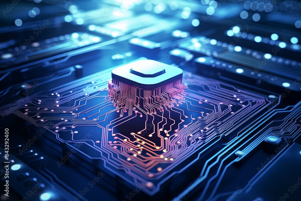 Neuromorphic Computing Research Lab Setup, Chip with Synapse-Like ...