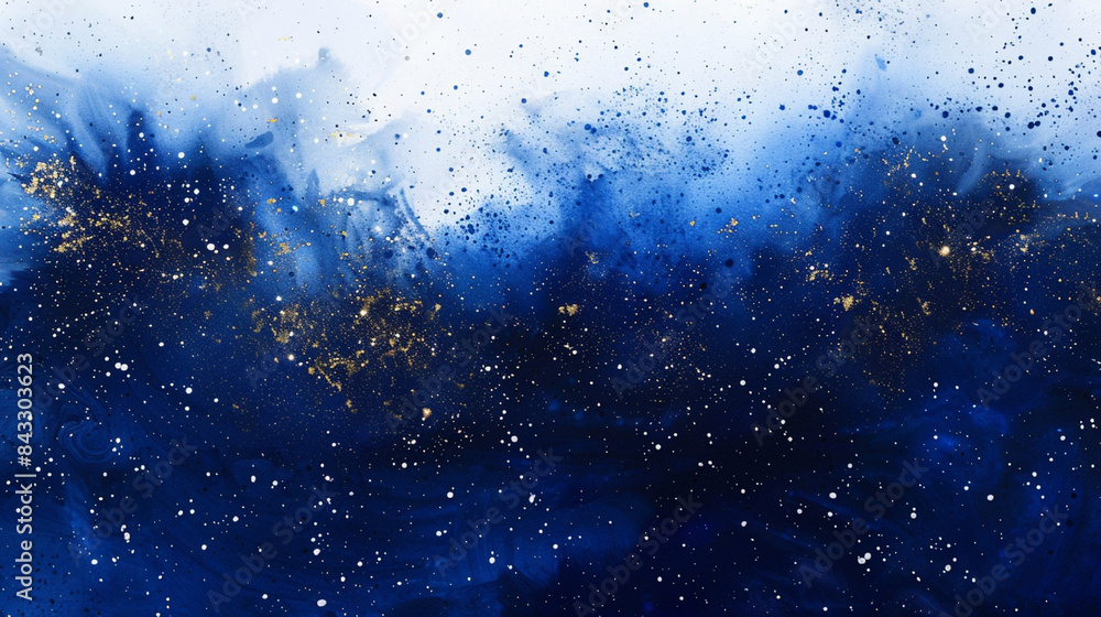 Indigo starry night stargazing adventure on transparent background ...