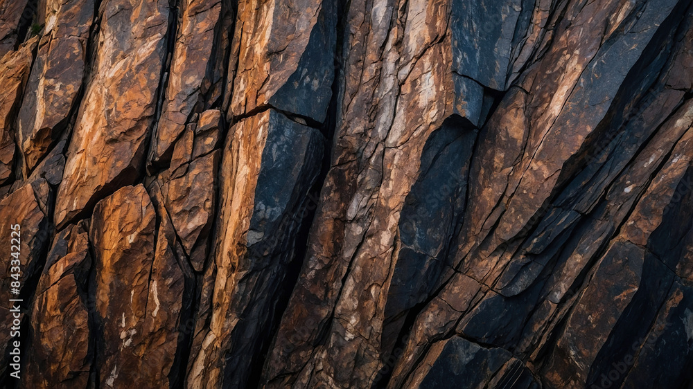 Cliff rock face texture background, Abstract Brown rock texturer ...