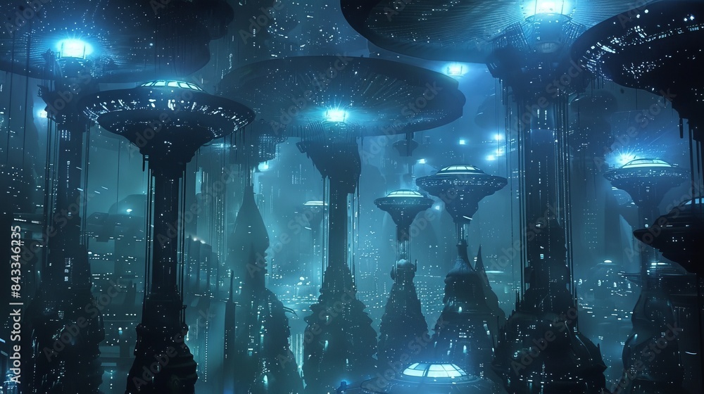 Planet's capital transformed by alien overlords, advanced alien ...