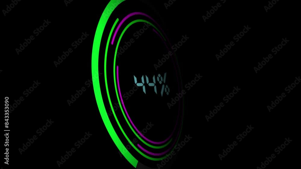 Loading Bar Fills Up Slowly Indicating Progress On Screen Task Digital Loading Bar Signals