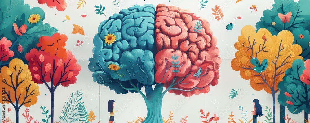 cognitive development activities flat design top view contributions of ...