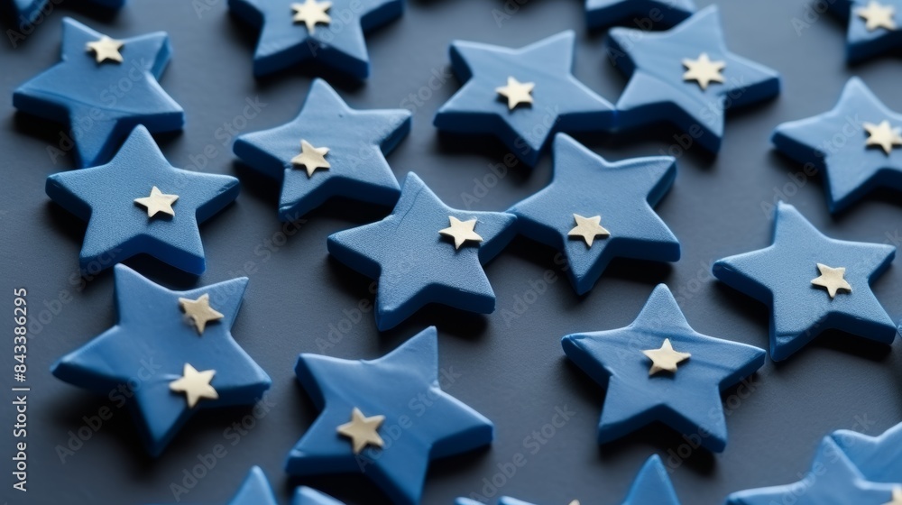 European Union concept background. Countries with EU flag colors and ...