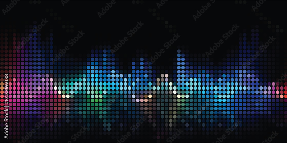 Digital equalizer bar graph, Sound Equalizer Abstract Background ...