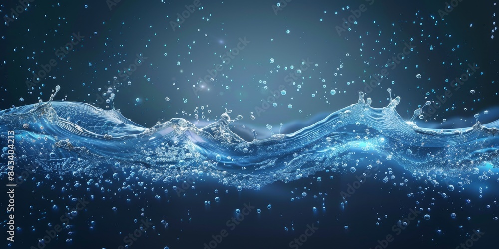 Refreshing Waves: Pure Water Ripples and Splashes in 4K HD，Liquid water ...