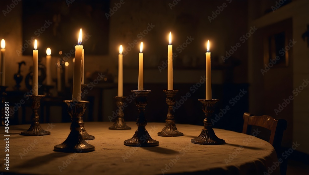 A tale of dread as the flickering candlelight casts sinister shapes on ...
