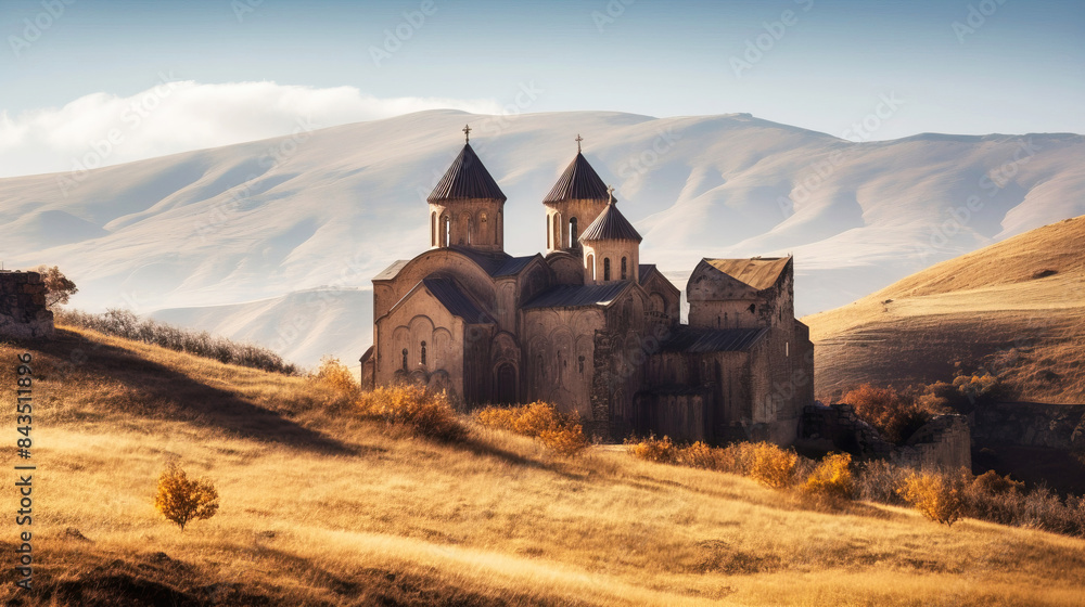 Ancient architectural structure of historical civilization, famous ...