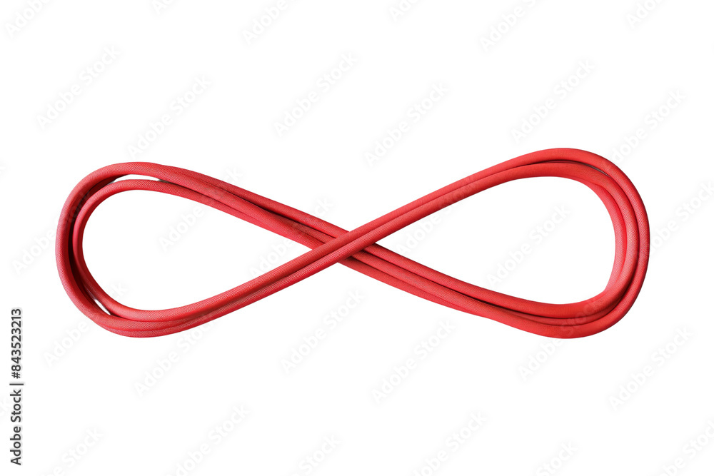 Red infinity loop symbol isolated on transparent background ...