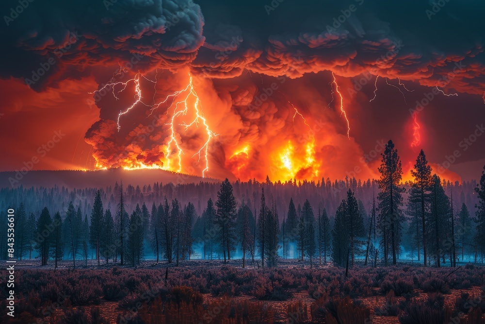 Impacts of natural disasters forest fires, volcanic eruptions, and ...