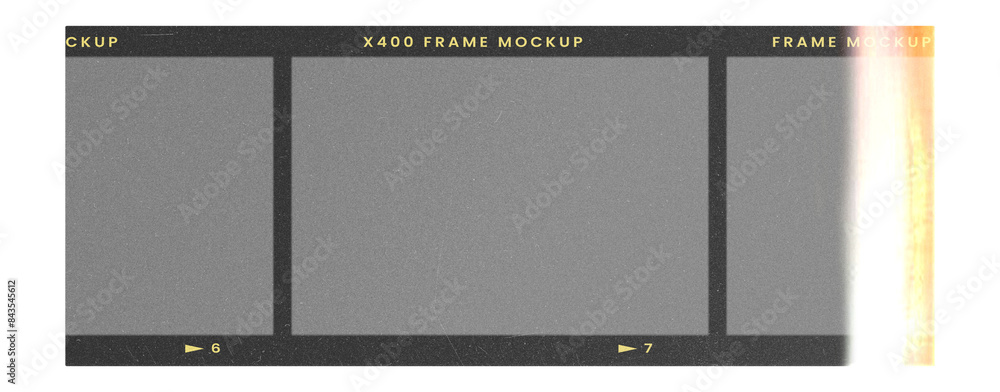 Film frame photo strip high-resolution blank filter. 35mm scan template ...
