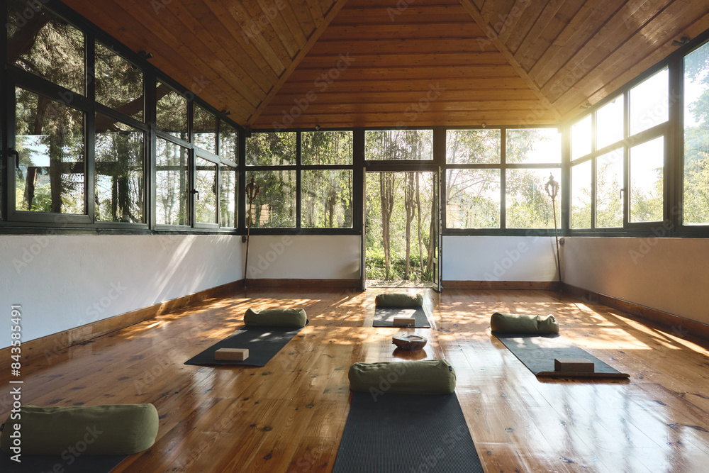 Place for yoga exercises group meditation practices retreats sessions ...