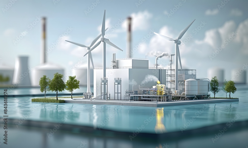 an infographic that breaks down the process of green hydrogen ...