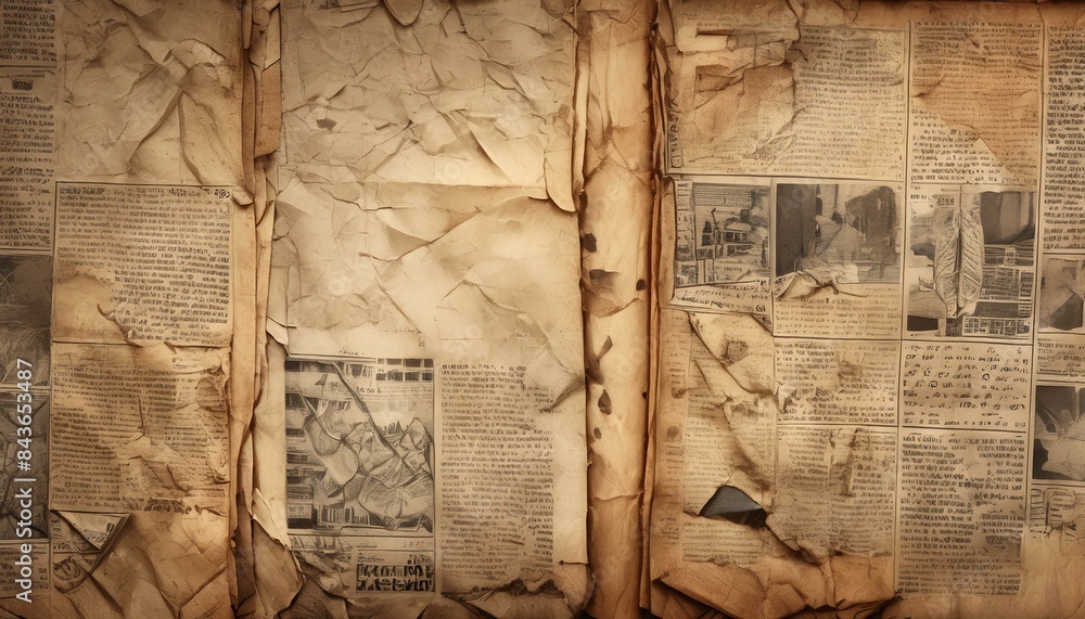 old paper texture with effect, old newspaper background grunge texture ...