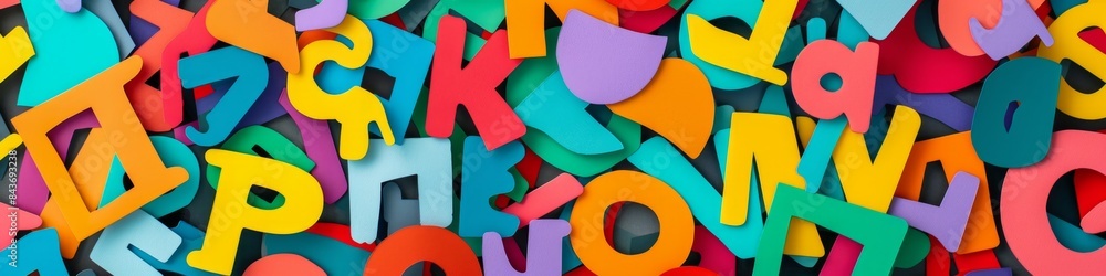 Colorful Alphabet Collage: Creative Handmade Paper Artwork for Kids ...
