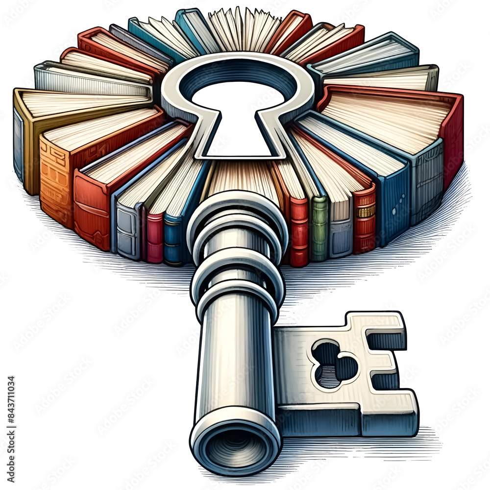 An illustration for book lovers day, rendered in watercolor style, Book ...