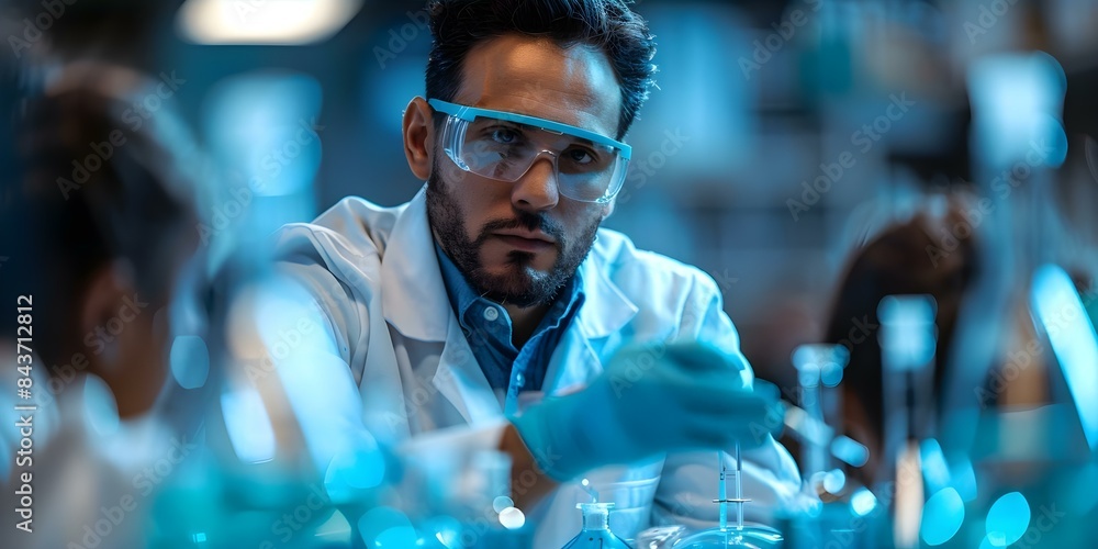 Professor Conducts Laboratory Experiments for Students in Technical ...