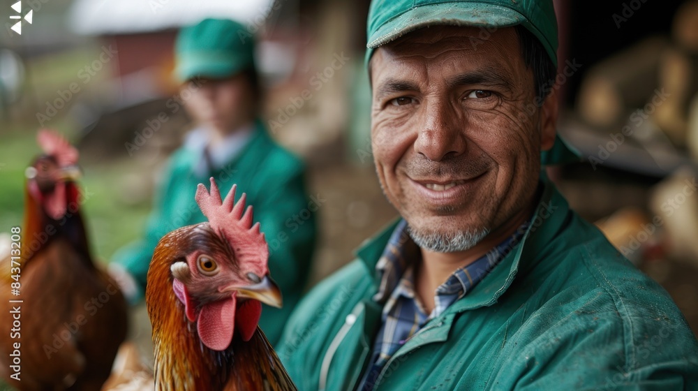 A veterinarian carefully administers a vaccination to a group of ...