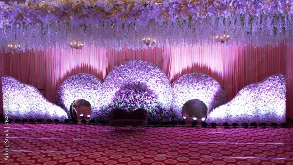 Delhi, India 9th May 2024: An elegantly and grand traditional setup ...