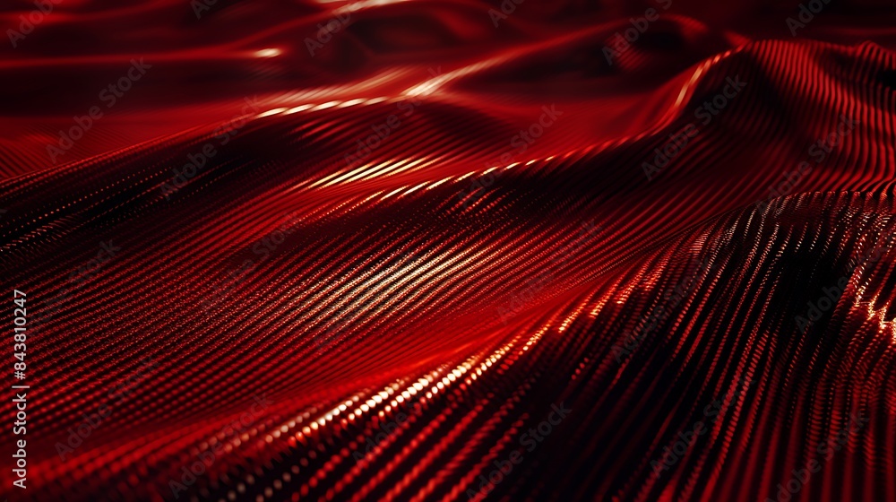Produce a dark red carbon fiber texture in an abstract background. 8k ...