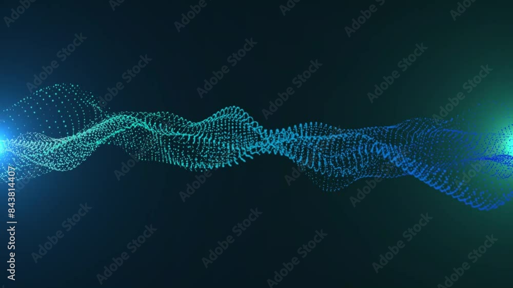 Wave background animation, Abstract seamless color flooped 3D animation ...