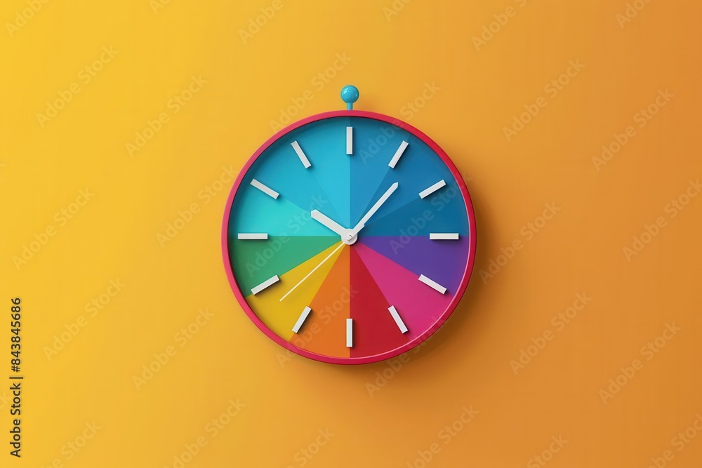 Freshstart time management flat design front view productivity boost ...