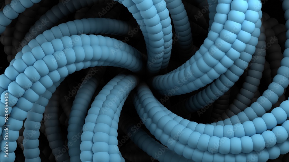 infinity vortex abstract swirl spheres 3d illustration. Can be used to ...