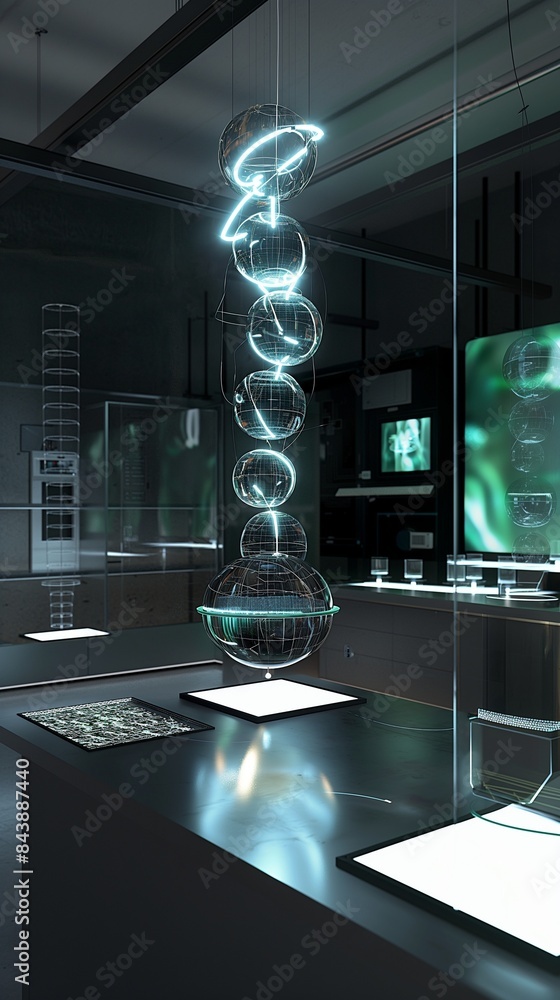 A modern physics lab equipped with digital simulation tools ...