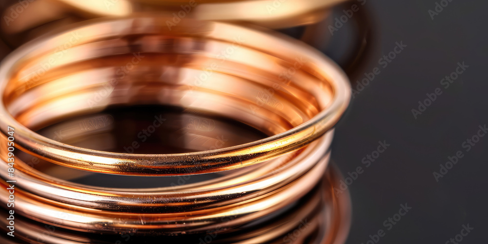 Scrap copper wire, abstract background for web banner backdrop Stock ...