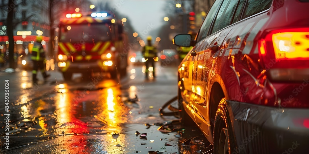 City car accident prompts quick emergency response and rescue services ...